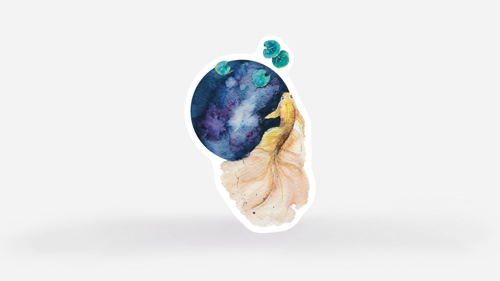 Single Koi Fish Sticker – Esther Rai